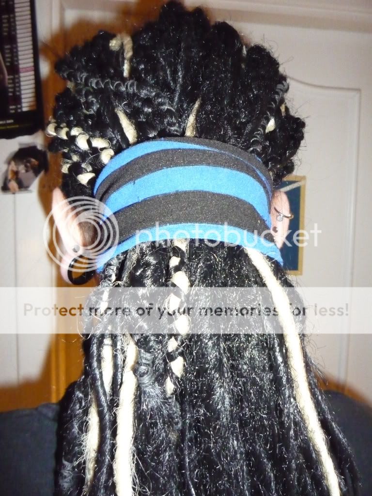 My thierd set of dread install with my old dreads - Hair Extensions Forum