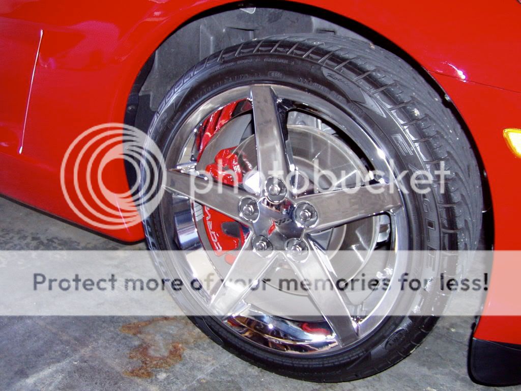 Pics of Red Calipers with Chrome wheels? - CorvetteForum - Chevrolet ...