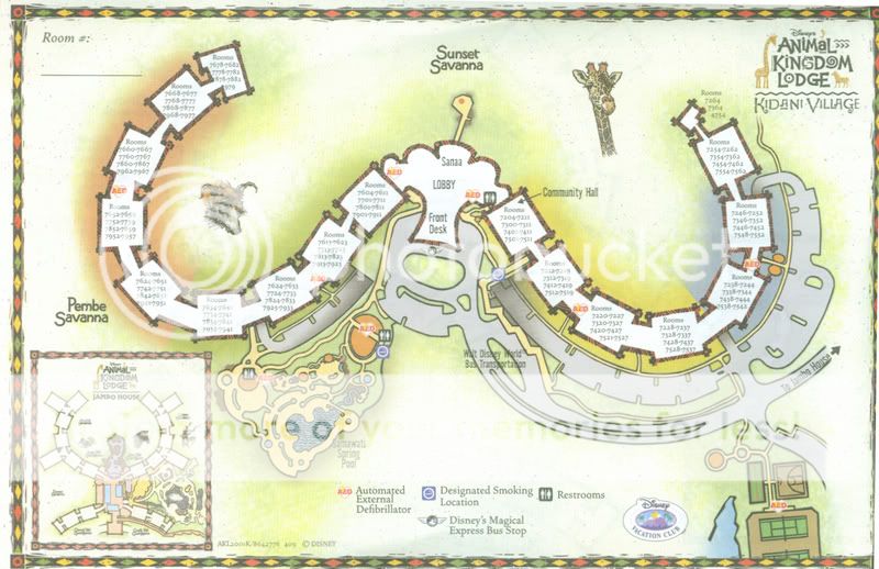 Kidani standard room location - map? | The DIS Disney Discussion Forums ...